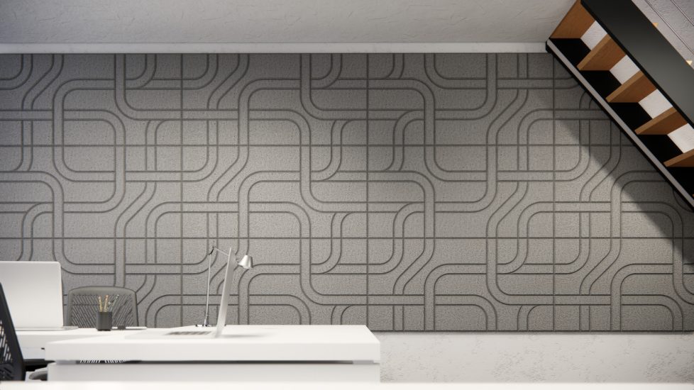 Wood Wool Engraved Panels Material Logiq